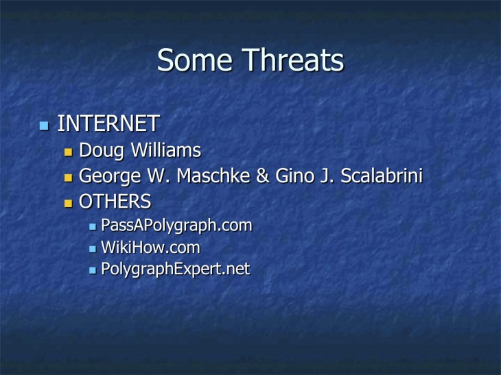 Polygraph Countermeasures: What Polygraph Operators Say Behind Closed ...