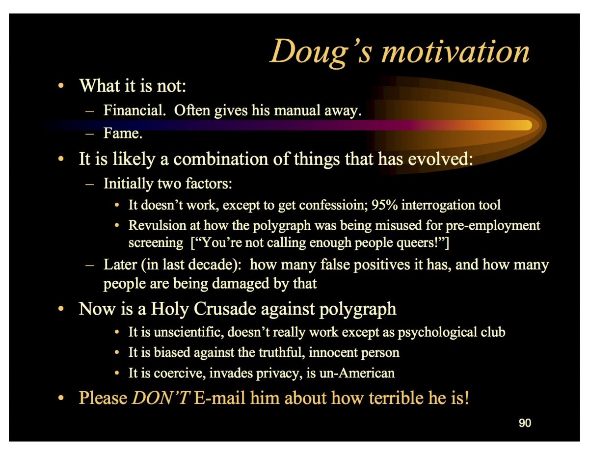 Gordon H. Barland on Polygraph Countermeasures – AntiPolygraph.org News