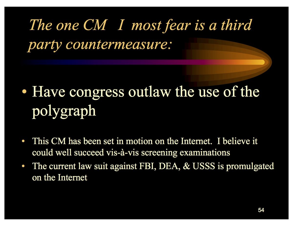 Gordon H. Barland on Polygraph Countermeasures – AntiPolygraph.org News